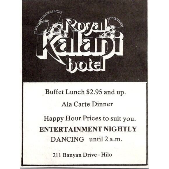 None and/or Unknown | Other | Royal Kalani Hotel Buffet Entertainment ...